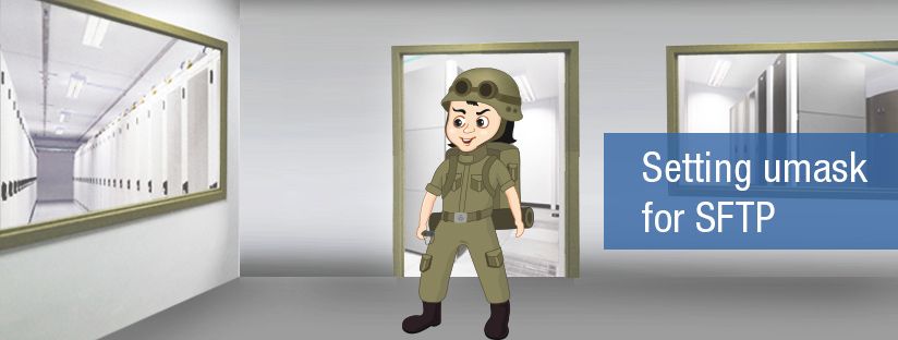 Specify permissions or setting umask for files uploaded through SFTP